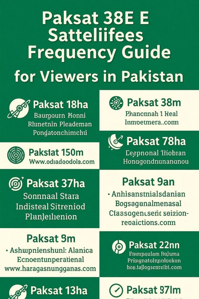 Paksat 38E Frequency Guide for Viewers in Pakistan